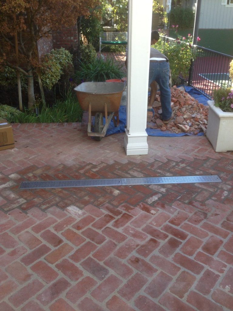 Brick Fix Drain before and after - Brick Fix